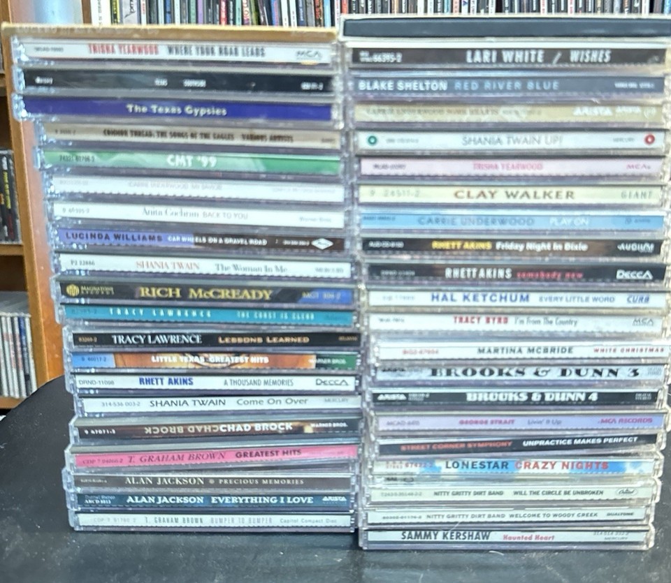 Lot Of 42 Country CDs -, Jackson, Atkinson, Walker, Twain, More | eBay