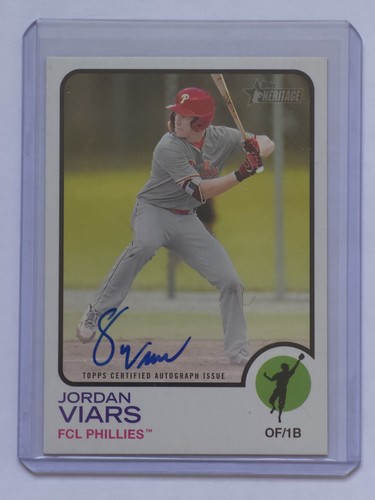 2022 Topps Heritage Minor League Edition Real One Jordan Viars Auto | eBay