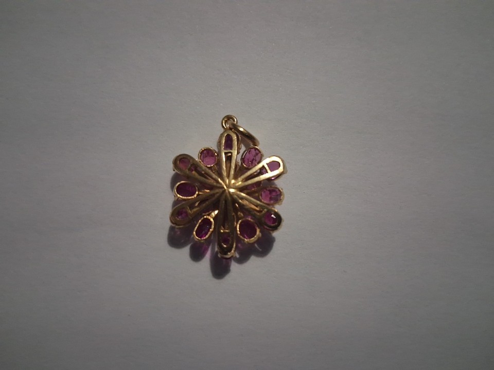 Ruby & Gold Pendant from BURMA/MYANMAR | eBay