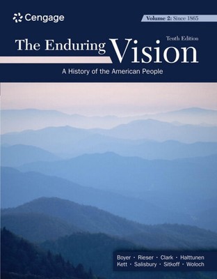 The Enduring Vision, Volume II: Since 1865 by Neal Salisbury Paperback ...