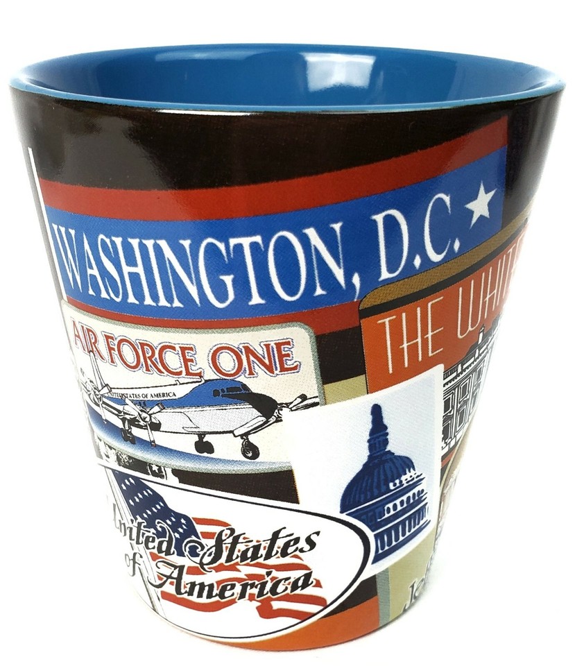 Washington DC Coffee Mug Monuments Persident Seal Tourist Souviner ...