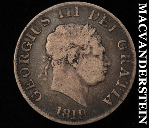 Great Britain: 1819 One Half Crown - Scarce #W5319 | eBay