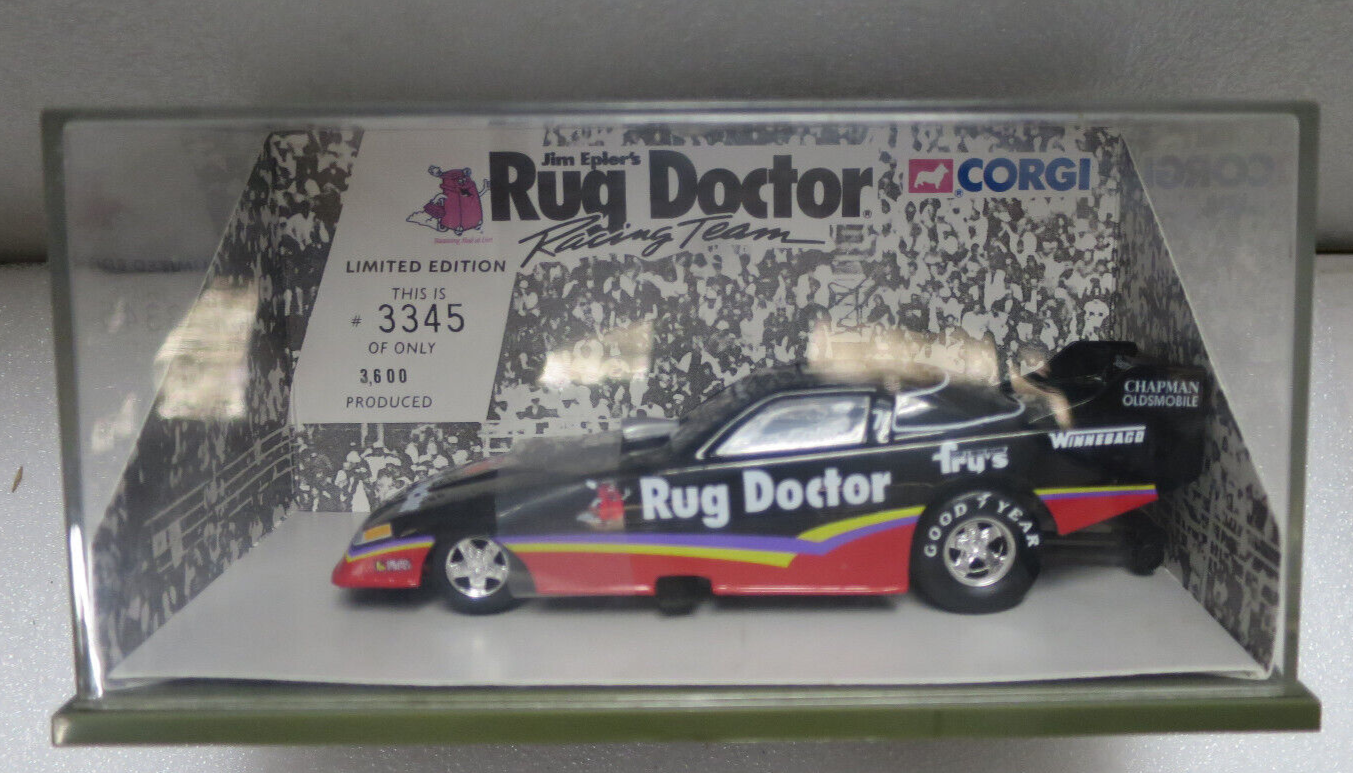 1/64 CORGI NHRA DRAG RACING RUG DOCTOR JIM EPLER FUNNY CAR #38201 OLD ...