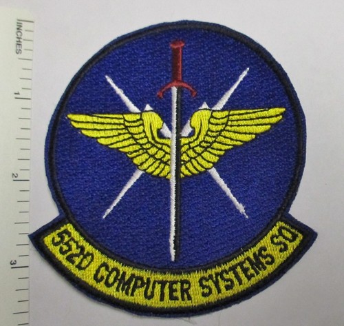 552nd COMPUTER SYSTEMS SQUADRON US AIR FORCE PATCH Original Vintage USAF | eBay
