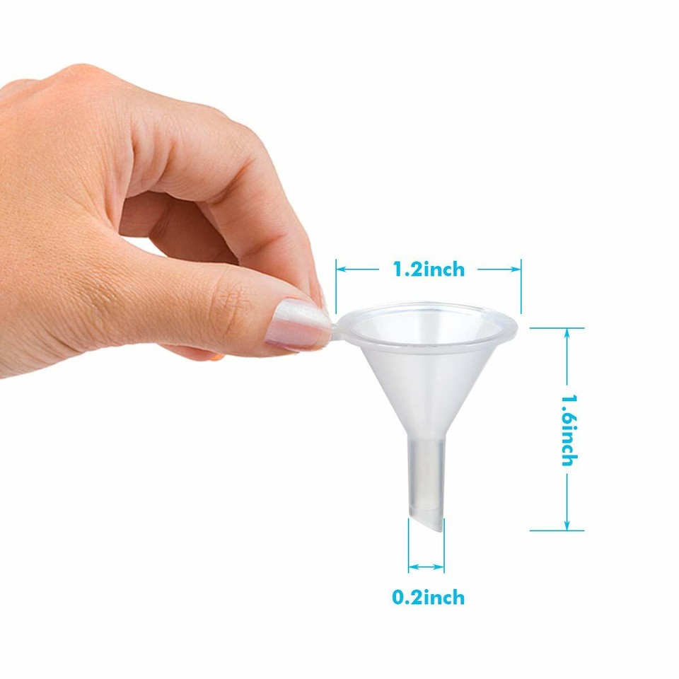 10 Pack Mini Plastic Funnels Small Funnel Set Perfume Essential Oil ...