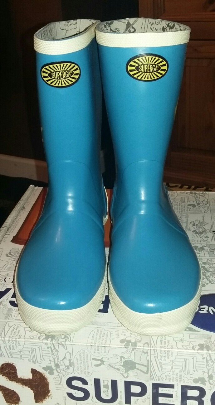 Superga 756 Disney Donald Duck Boys Girls Rubber Wellies Rain Boots ...