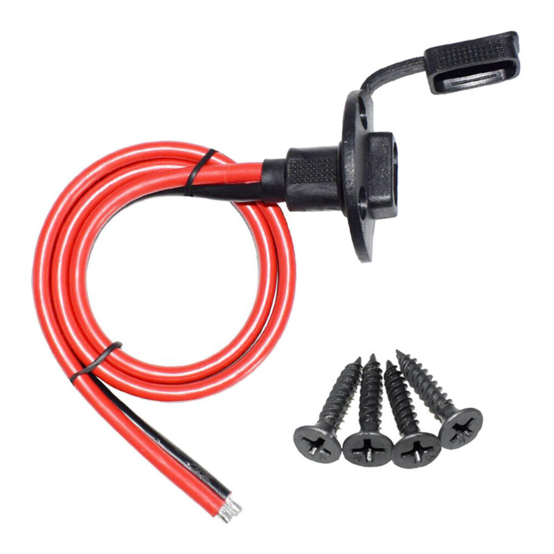 NEW Panel Mount 10AWG 60cm SAE Socket Sidewall Port Cable Connector w/4 ...