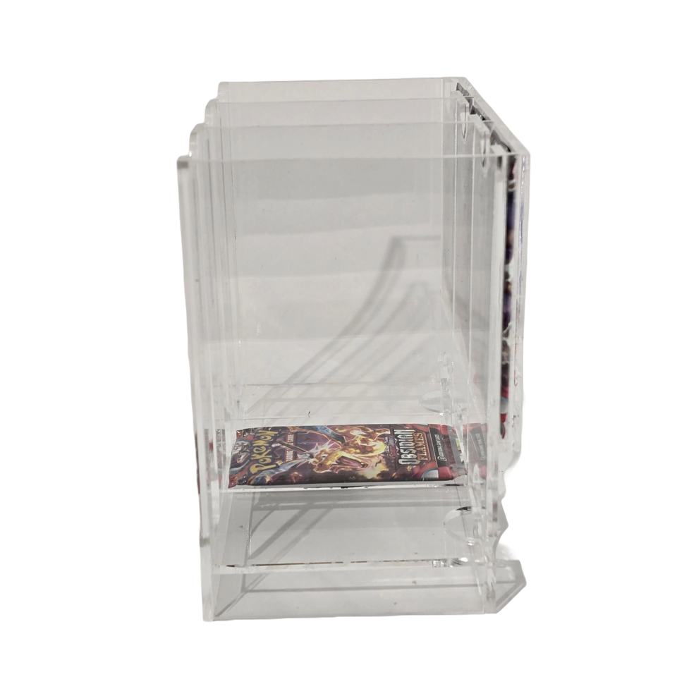 Acrylic Booster Pack Dispenser for TCG Packs (3 Slot) 3/16 inch Thick ...