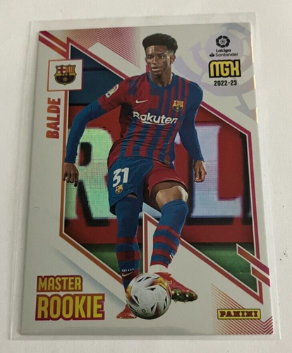 Carte Card MASTER ROOKIE BALDE FC Barcelona España PANINI MEGACRACK ...