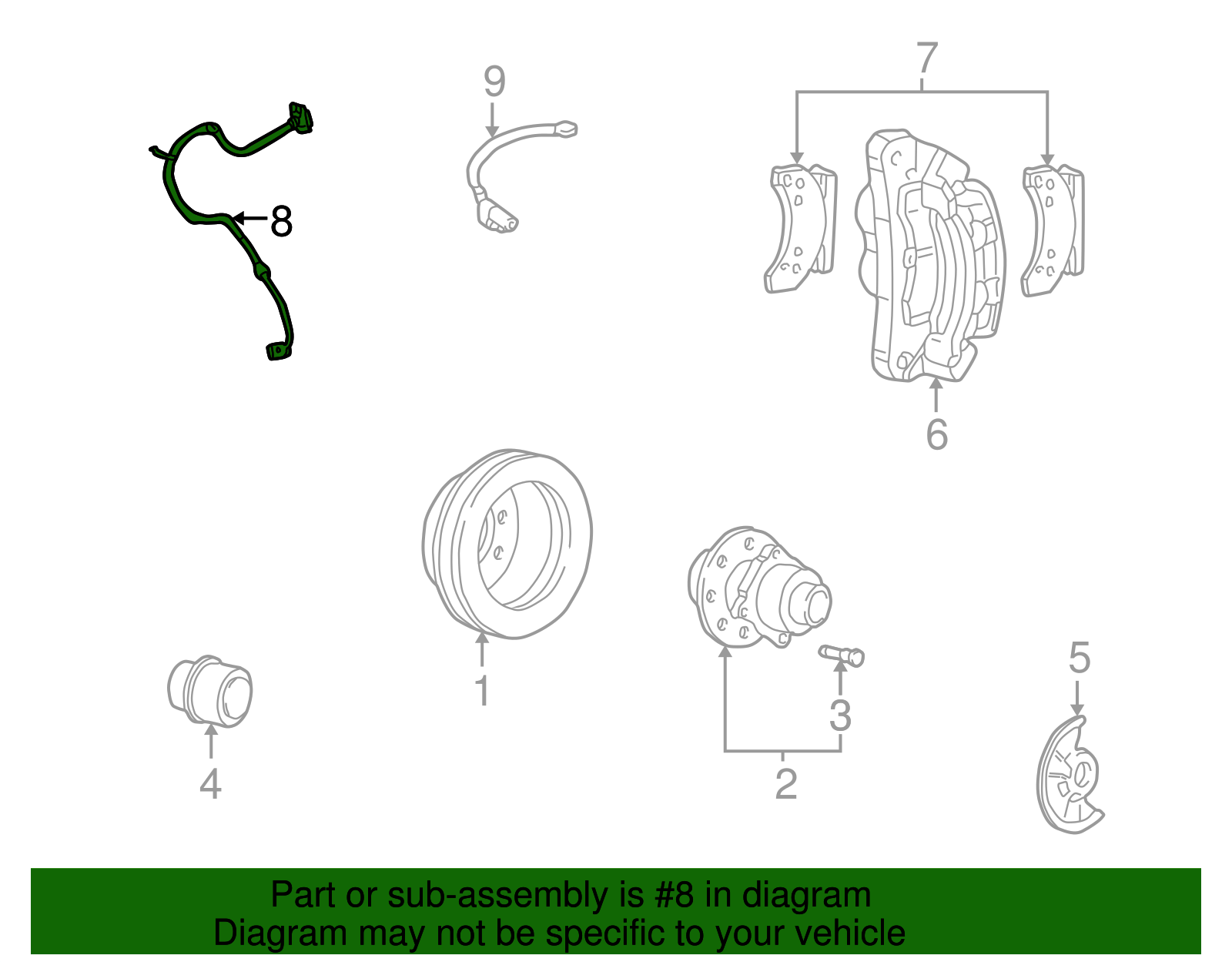 Ford OEM Brake Hydraulic Hose F81Z2078KA Image 8 for sale online | eBay