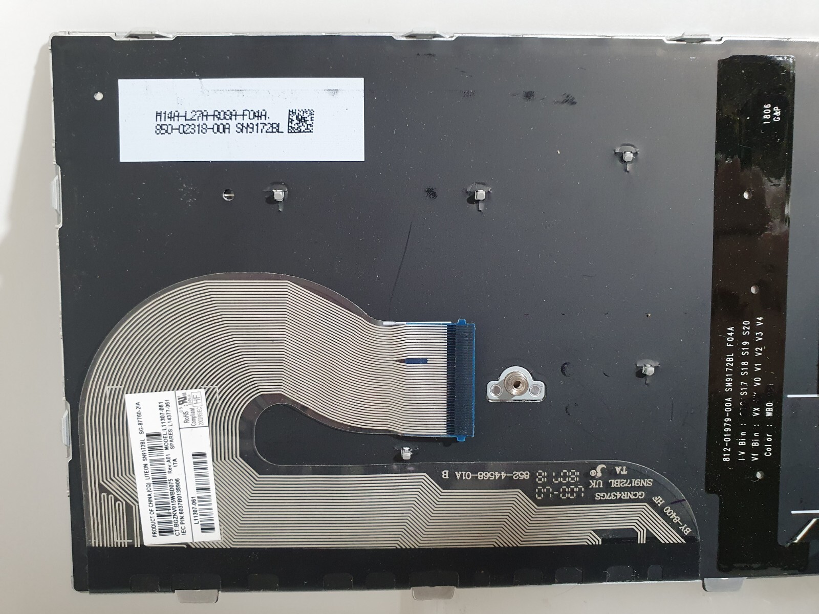 HP EliteBook 830 G5 tastiera notebook L11307-061 L14377 SN9172BL SG ...