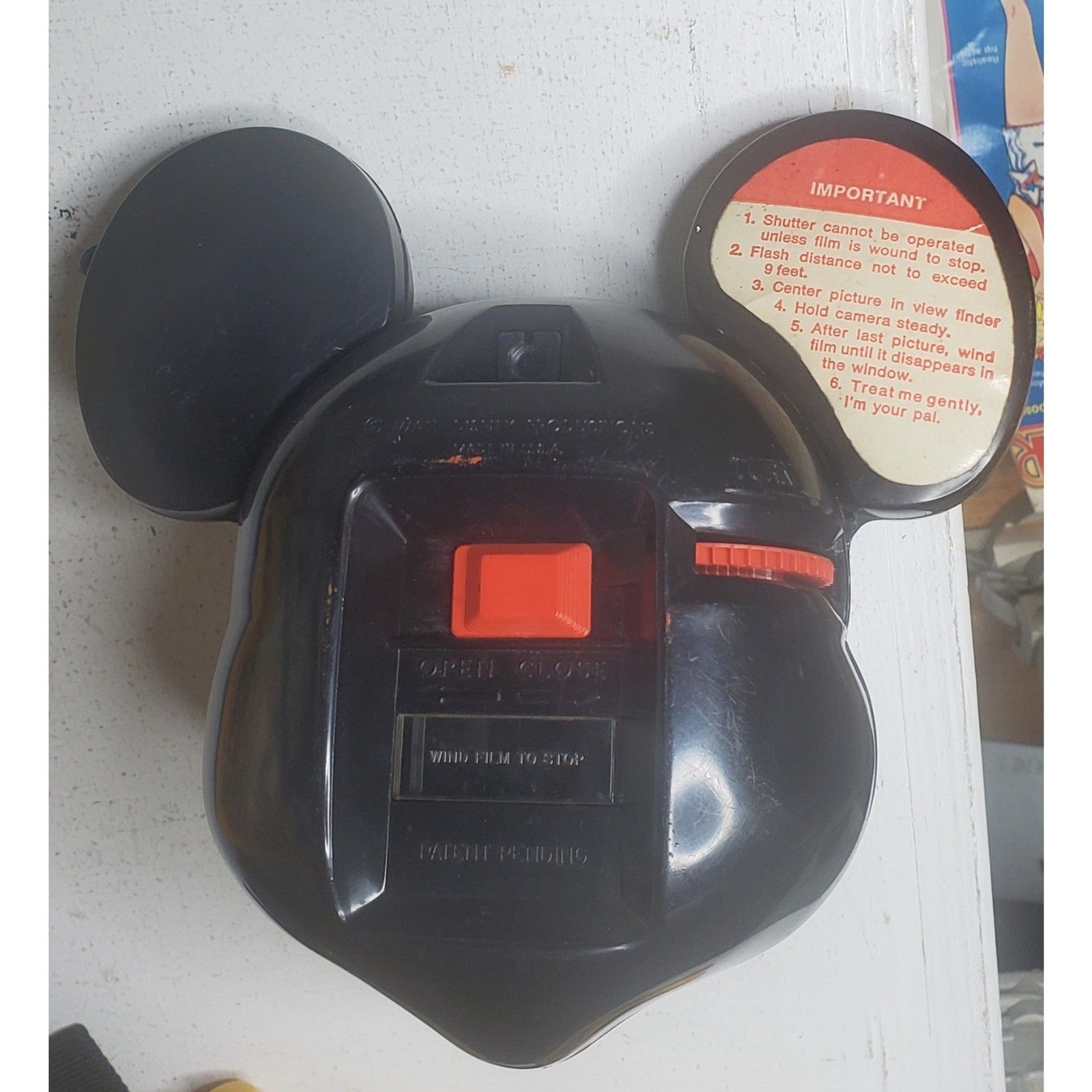 Vtg Mickey Mouse Mic-O-Matic Camera 128mm Film Disney Production USA ...