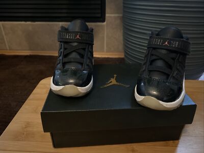 jordan 11 retro bt kids children 5c nike black basketball original box ...