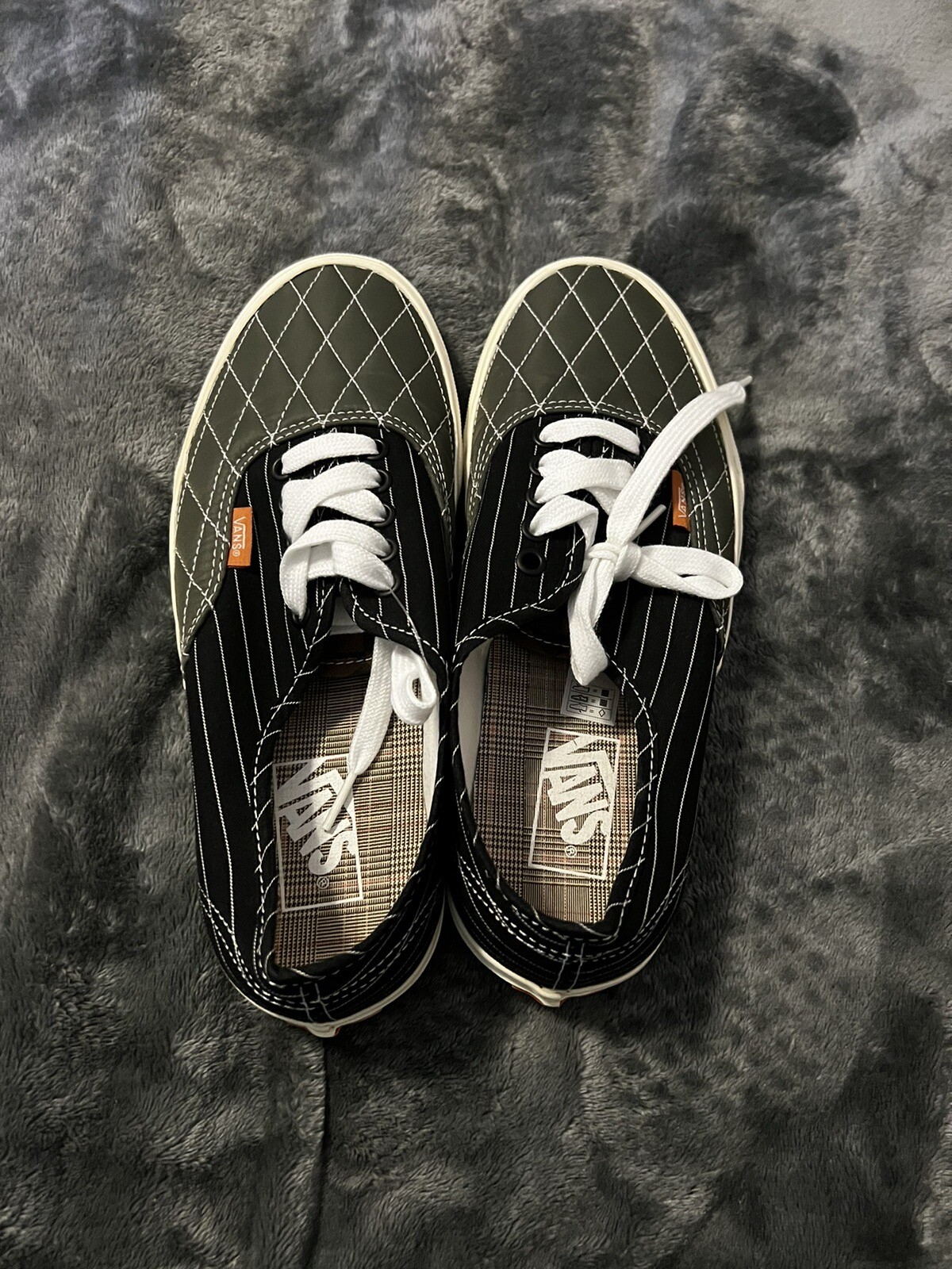 Vans Authentic Mixed Utility US Skate Shoes Pinstripe/Multi (men’s 8 ...