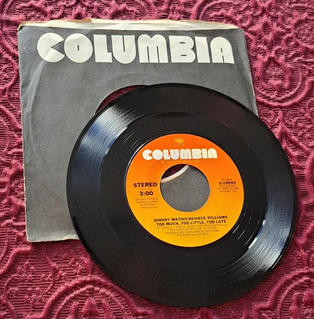 Johnny Mathis / Deniece Williams - Too Much, Too Little, Too Late ...