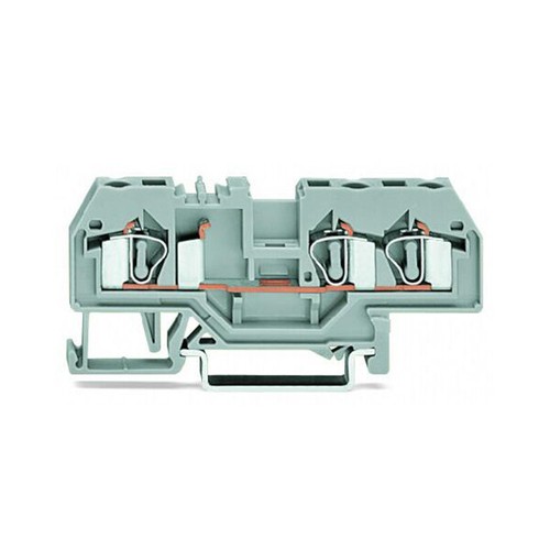 10pcs WAGO 281-681 3-Conductor Through Terminal Block 4,00 mm2 Gray New ...