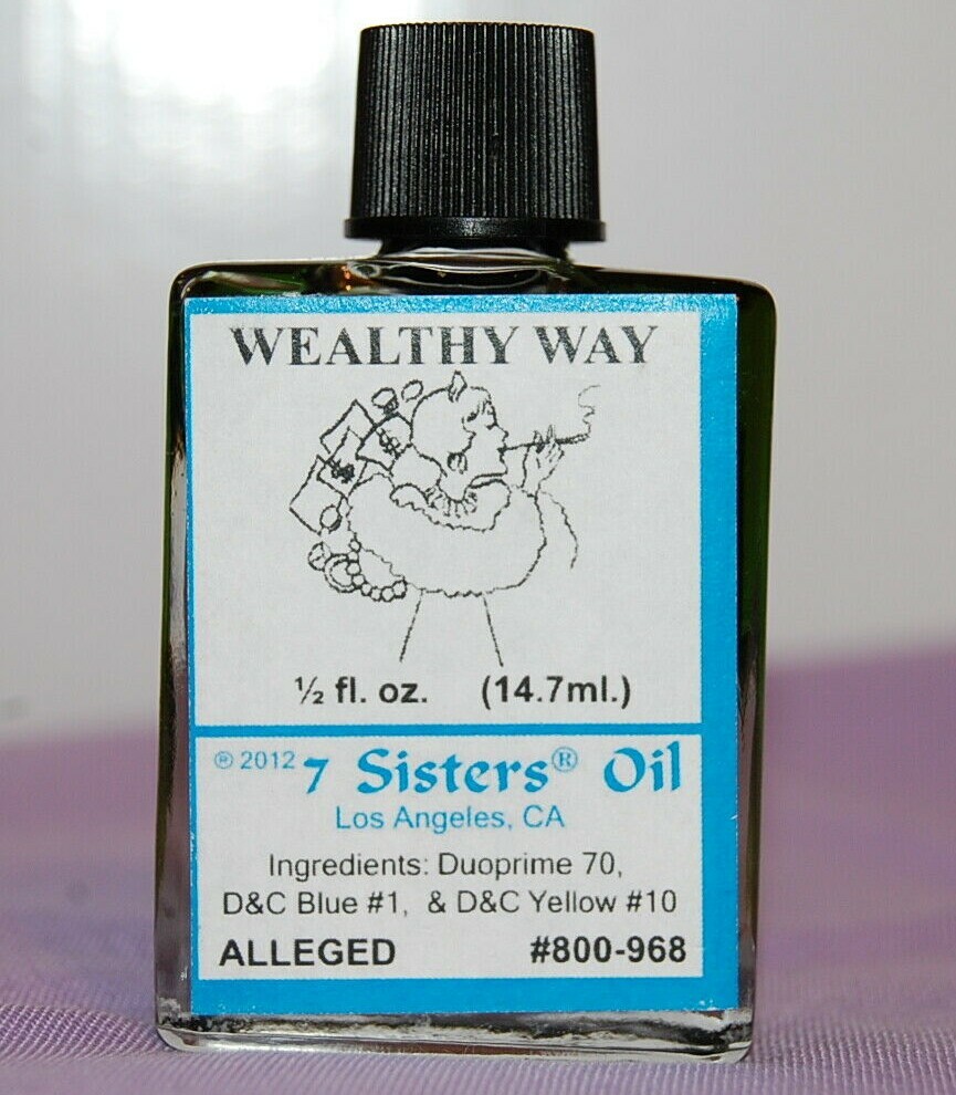 Wealthy Way Oil, (1) 4DRM Bottle Draw Abundance, Prosperity, Santeria ...