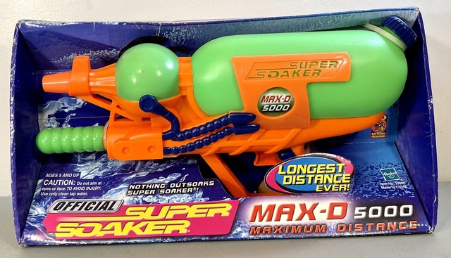 Larami Super Soaker Max-d 5000 MAXIMUM Distance Orange and Green RARE ...