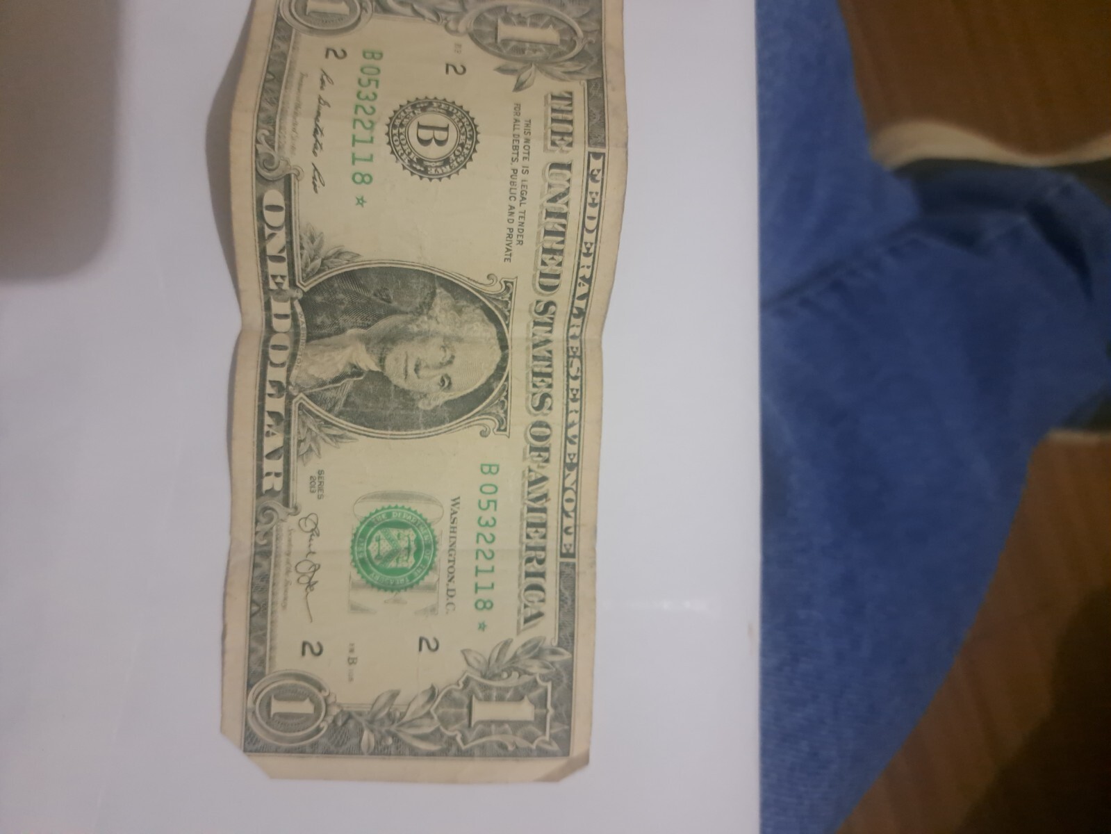 2013 1 dollar bill star note b dc | eBay