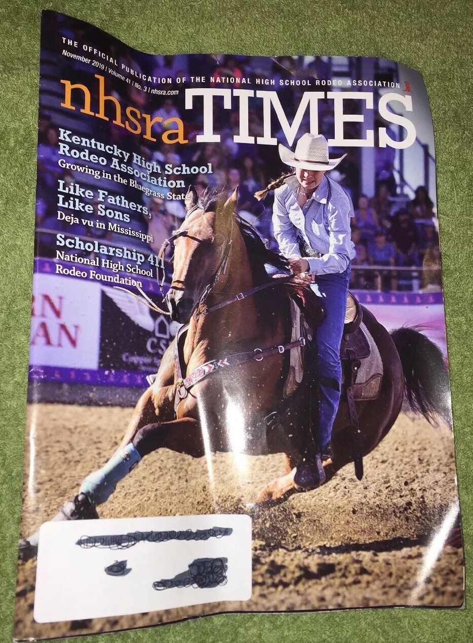 NHSRA TIMES NOVEMBER 2019 Volume 41 No 3 Kentuxky High School Rodeo ...