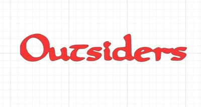 nWo Outsiders Red Logo Kevin Nash Scott Hall Custom vinyl Decal Sticker ...