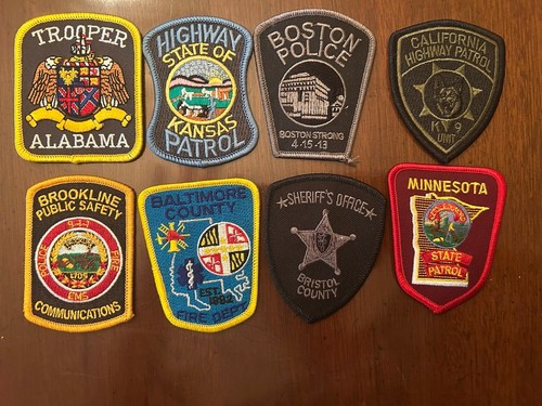 Lot Of 8 Hat Sized police Patches | eBay