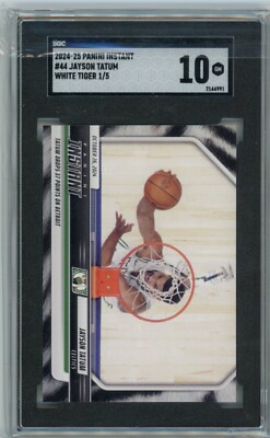 2024-25 Instant JAYSON TATUM WHITE TIGER SSP 1/5 SGC 10 | eBay