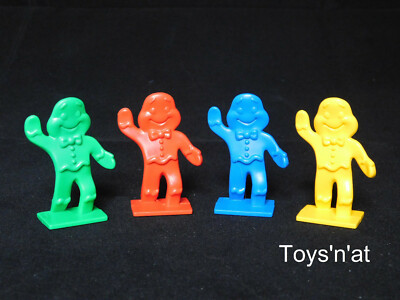 Set of Four (4) Genuine MB Candyland Gingerbread Man Tokens | eBay