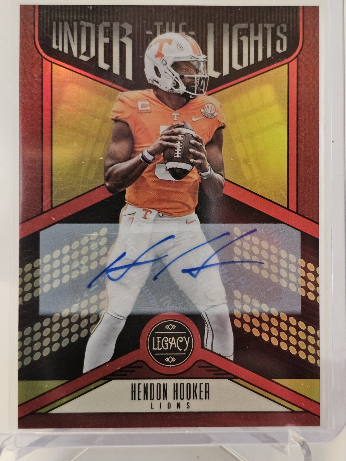 2023 Panini Legacy Under the Lights Ruby Autographs Hendon Hooker /50 ...