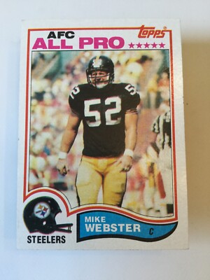 1982 TOPPS MIKE WEBSTER PITTSBURGH STEELERS FOOTBALL CARD #222 HOF | eBay