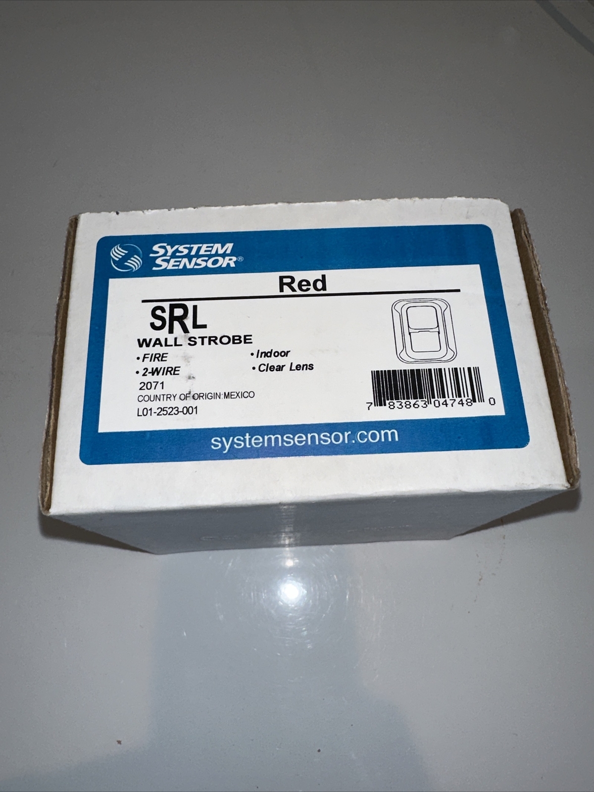 NEW SYSTEM SENSOR SRL WALL STROBE RED FIRE ALARM 2-WIRE 783863047480 | eBay