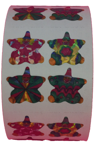 400 Clown Stickers in roll of 100 modules (2"x2"). each sticker 1.00 ...