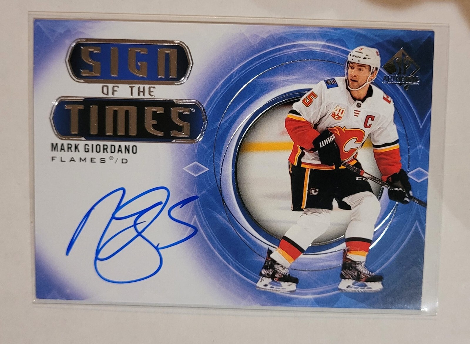 20/21 Sp Authentic Mark Giordano Sign of the Times Auto Signatures | eBay