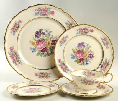 Vintage CASTLETON CHINA Castleton Rose Bone China Dinnerware 1940-1972 ...