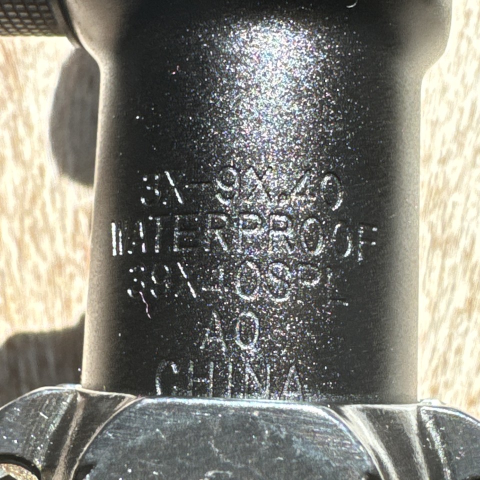 Tasco 39X40SPL 3-9x 40mm Variable Power Scope W/ Duplex Crosshairs ...