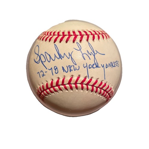 Sparky Lyle Signed Baseball Rawlings Official Autograph Ball Auto | eBay