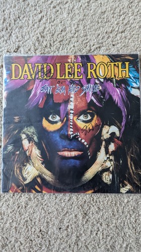 David Lee Roth Eat 'Em And Smile Autographed Vinyl Mint | eBay