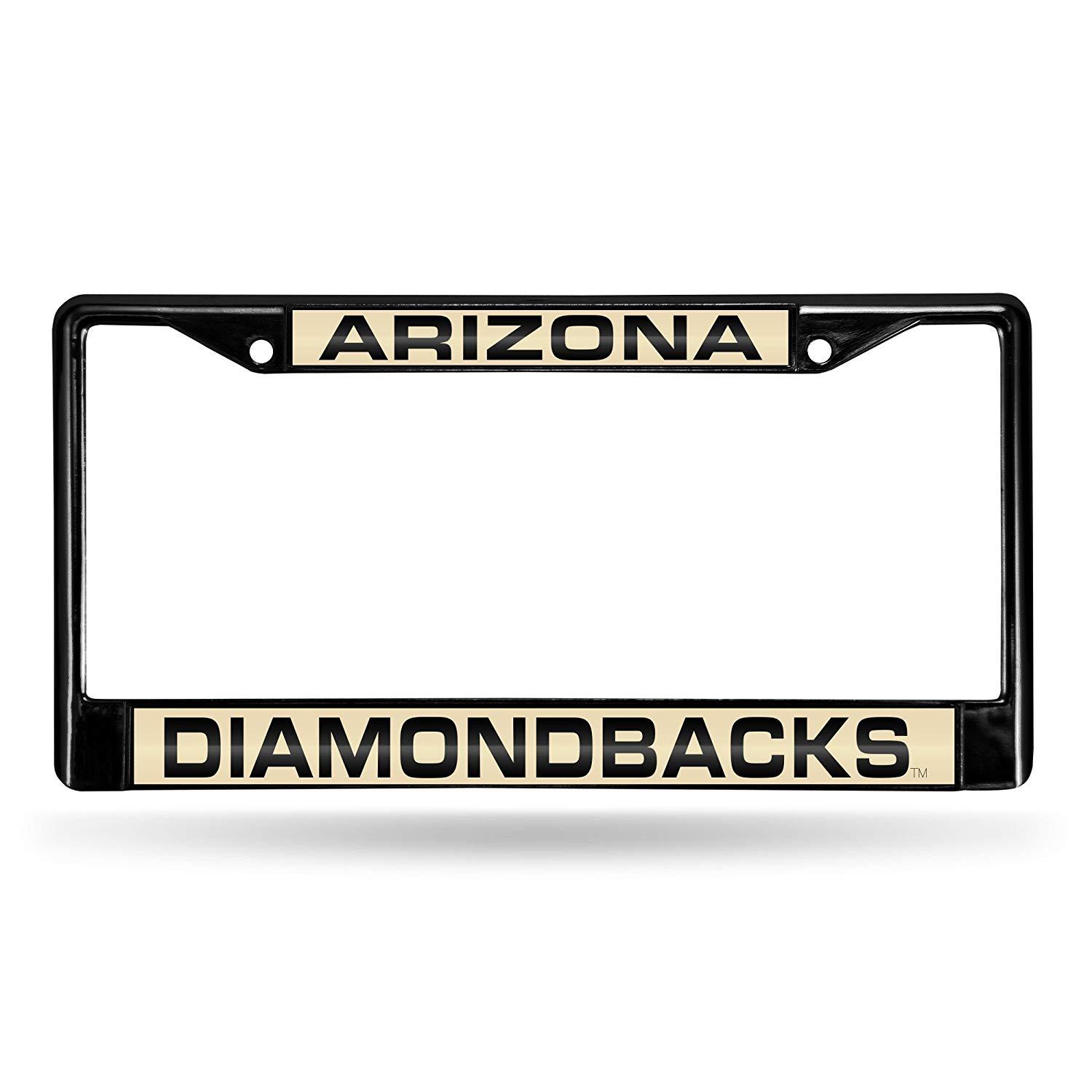 MLB Arizona Diamondbacks Black Chrome License Plate Frame 3D LASER Cut ...