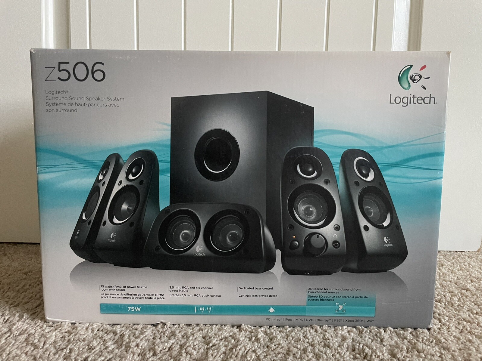 Logitech Z506 75W Speaker System - Black for sale online | eBay