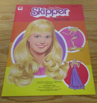 Vintage Original 1980 Super Teen Skipper Paper Dolls Book Uncut ...