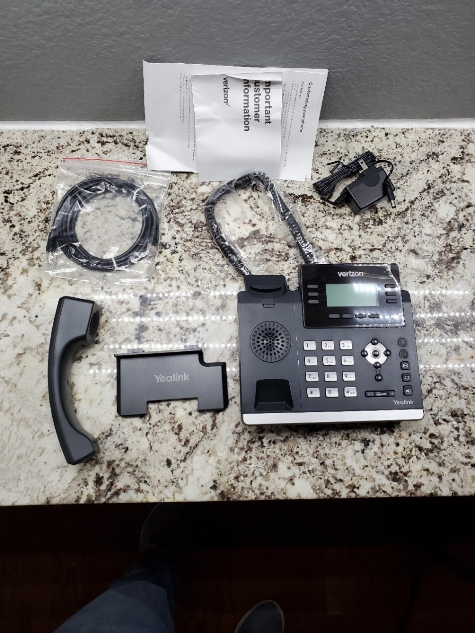 Verizon Yealink SIP T41P Ultra Elegant IP Desk Phone VoIP Poe T4 Series ...