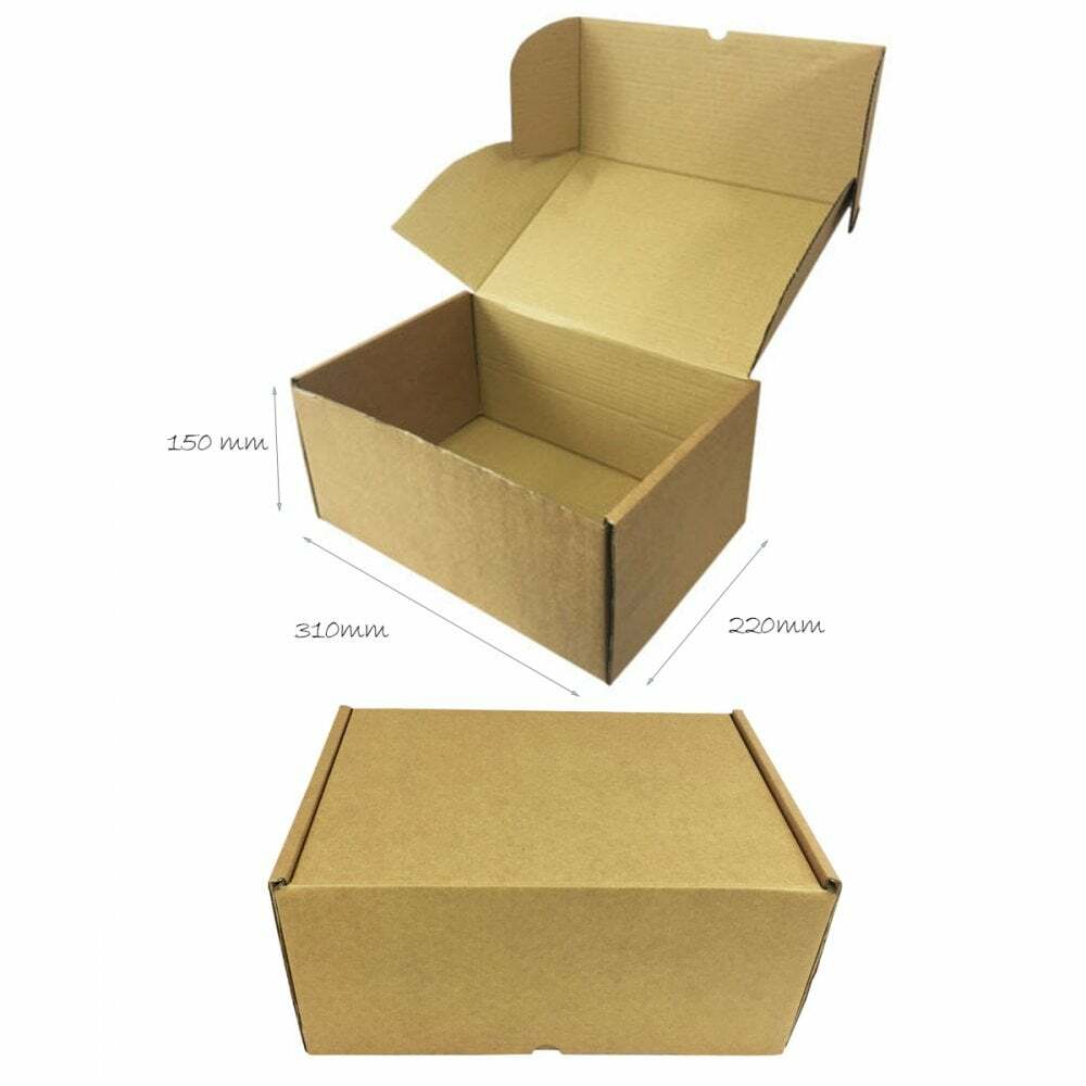 FOLDING LID CARDBOARD POSTAL BOXES SELF SEAL ROYAL MAIL SHIPPING ...