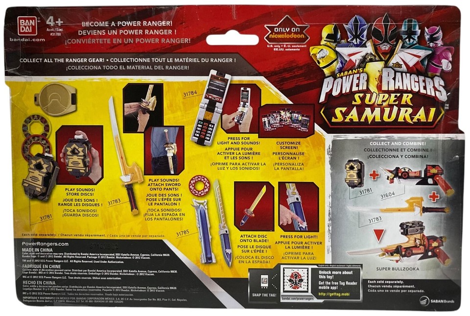 Power Rangers Super Samurai Electronic Black Box Morpher NEW Bandai ...