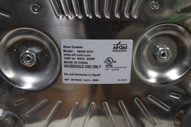 All-Clad 6.5 QT Slow Cooker Crockpot W/ceramic Non Stick Insert Series ...
