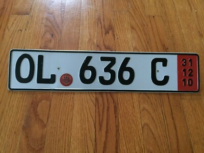 MINT GERMAN EXPORT TAG LICENSE PLATE #OL636C Oldenburg, Lower Saxony | eBay