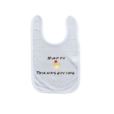 Friendsgiving Baby Bib - Laughing Giraffe Baby Bib - One Size - Friends ...