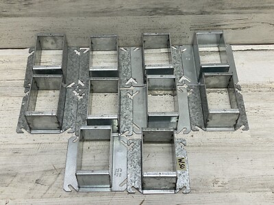 Hubbell-Raco 786 4" Square Cover 2” Raised 1-Device, Mud Ring Set of 10 ...