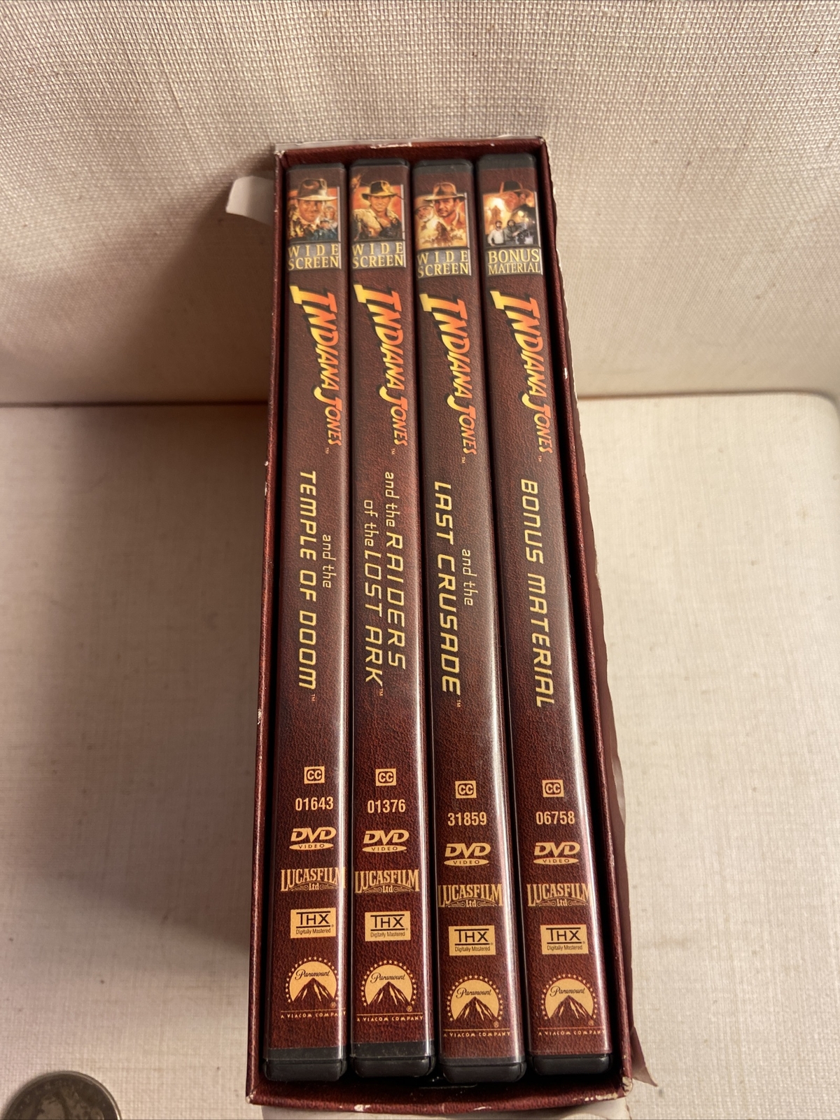 Indiana Jones - The Adventure Collection (DVD, 2003, 4-Disc Set ...