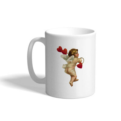 Ceramic Coffee Mug Little Baby Angel Hearts Holidays and Occasions Tea ...