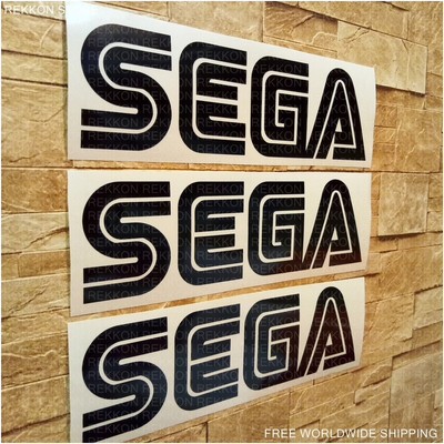 x3 Sega Die Cut High Cast Vinyl Self Adhesive Decals Stickers Emblems ...